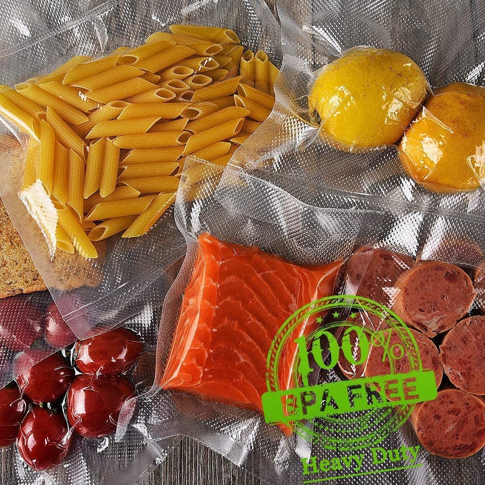 Vacuum Sealer Bags for Food,Food Saver Bags Rolls,11"x50'Rolls 2 Pack,Commercial Grade, Heavy Duty, BPA Free,Great for Vac Storage