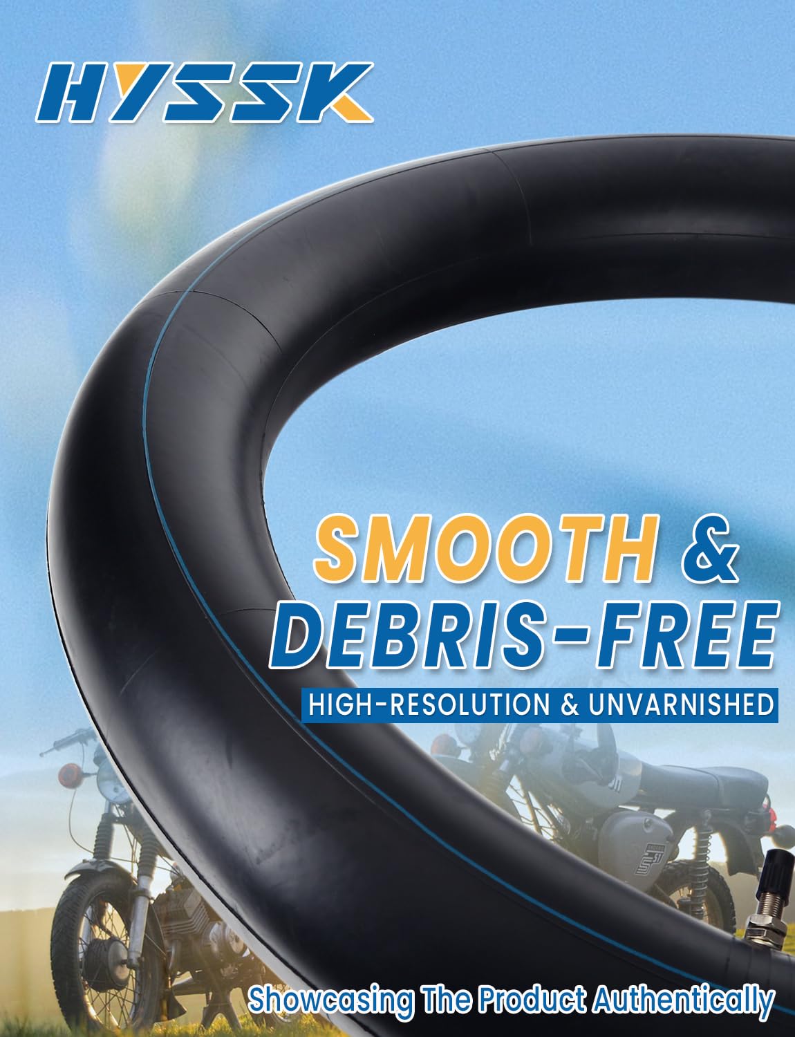 Premium Hyssk 2.50/2.75-14" Motorcycle Inner Tube for 60/100-14 Mini Dirt Pit Bike Front Tire
