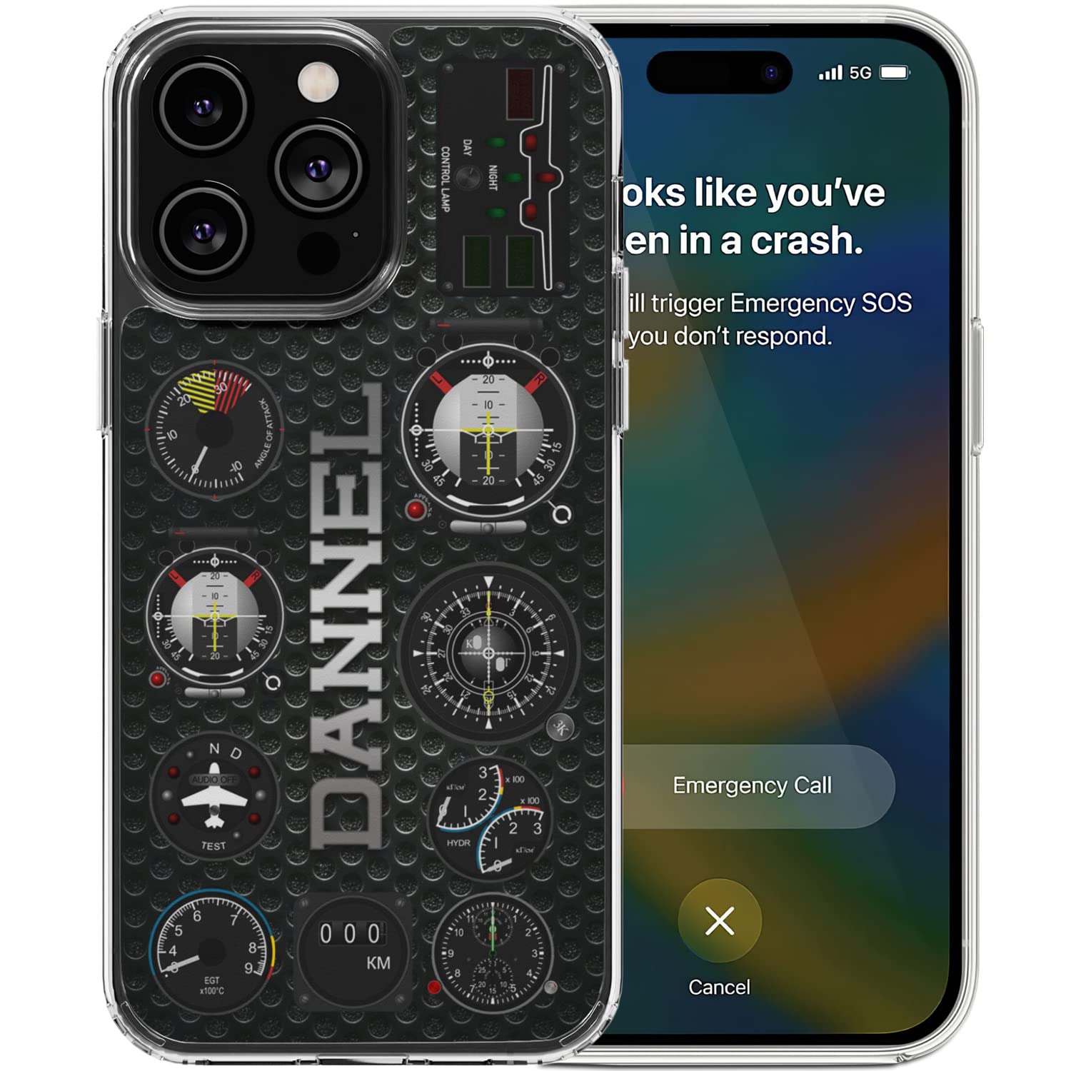TWENTI Personalized Pilot Gauges Aviation Phone Case Airplane Gifts Plane for Aviator Pilots Compatible with iPhone 14 13 12 11 Plus Mini Pro Max