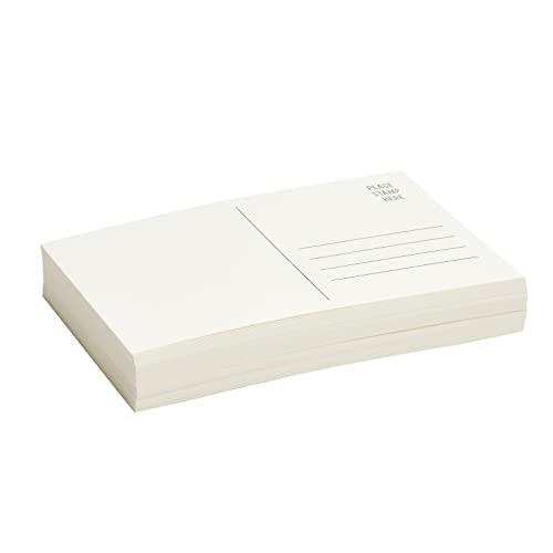 50 Pack Blank Postcards, Watercolor Paper Post Cards for DIY Thanksgiving, Christmas, Mailing, Painting (White, 4x6 In)