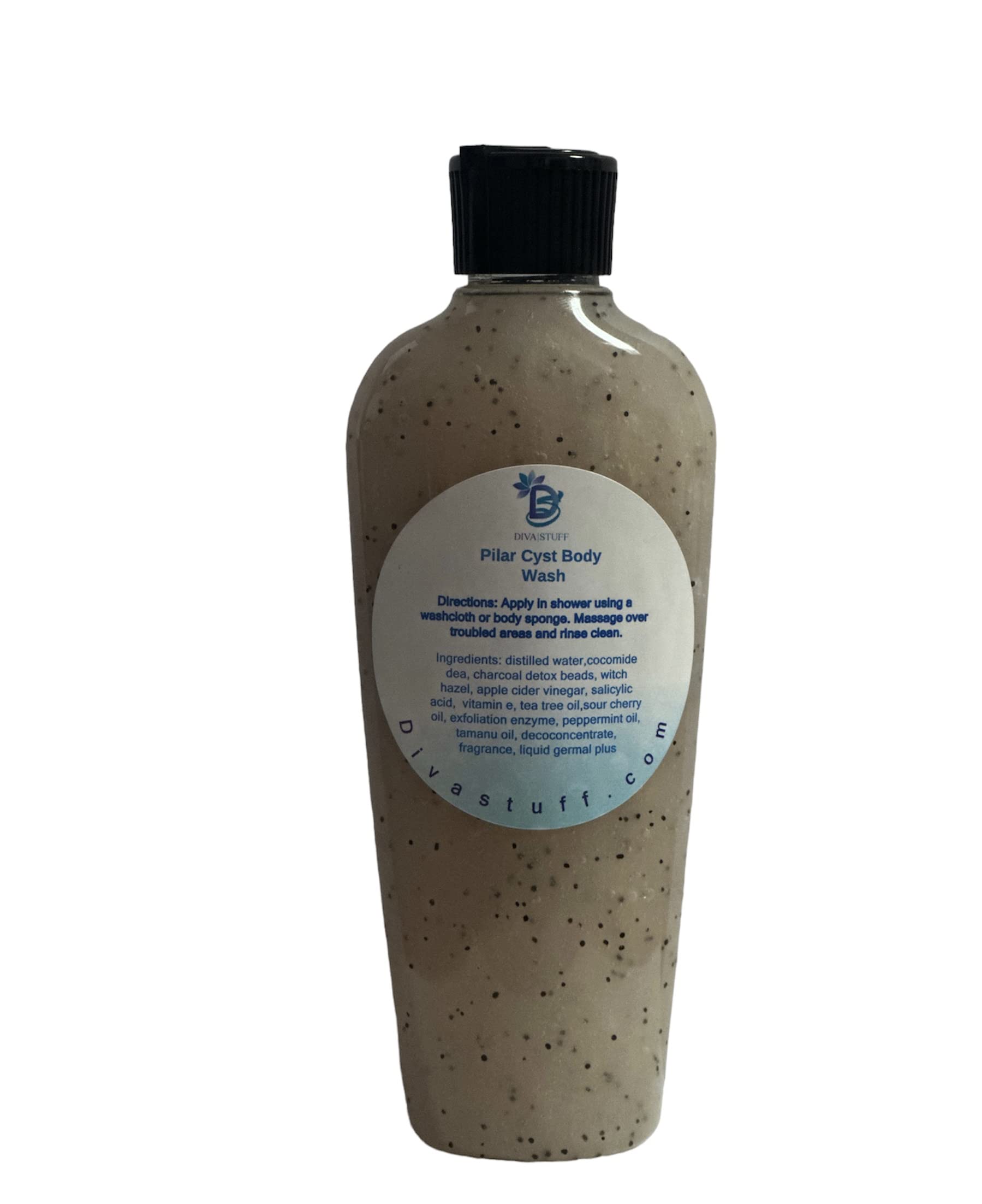 Diva Stuff Body Wash For Body Acne, For Those Who Have Problems With Body Acne, Pustules, Bumps, Lumps and Cysts, 8 Fluid Oounces