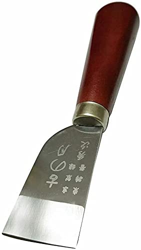 DUJISO Leather Knife Cutting Knife Edging Knife with Wooden Handle Leather Working Knife for DIY Leathercraft Cutting