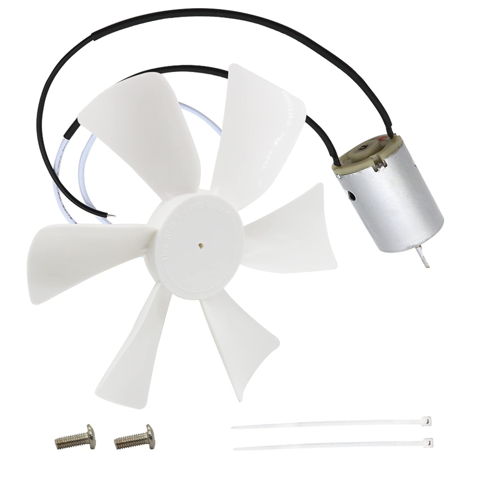 6ââ RV Vent Fan Motor & Fan Blade Replacement, 12V D-Shaft RV Vent Motor Compatible with Heng's, Elixir, Jensen, Jayco,Toyota Dolphin RV