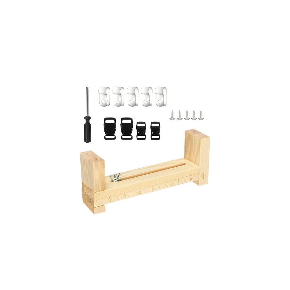 HomeSoGood Wood Bracelet Jig Wristband Knitting Tool Wood Paracord Making Wood Material Jig Bracelet Maker