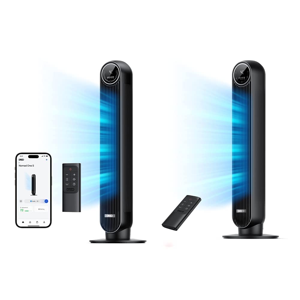 Dreo Tower Fans for Bedroom with Remote Control and Voice Assistant (DR-HTF007)