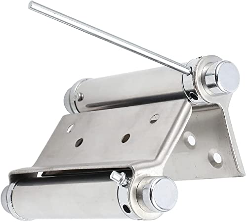 Kitchen Doors Cabinet Hinges,Cupboard Door Clip-on,Durable 4pcs 3Inch Double Action Hinges Swing Spring Hinge Stainless Steel Gate Spring Hinge Door Furniture Cabinet Drawer Hardware Tool for Doors