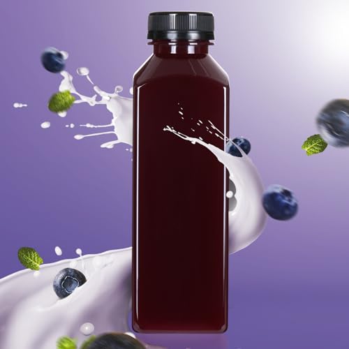 The Buyer Choice 24pcs 16oz Plastic Bottles with caps bulk – Clear Reusable Juice Bottles with caps for smoothies, Disposable Empty bottles for drinks, Juice containers with lids for fridge