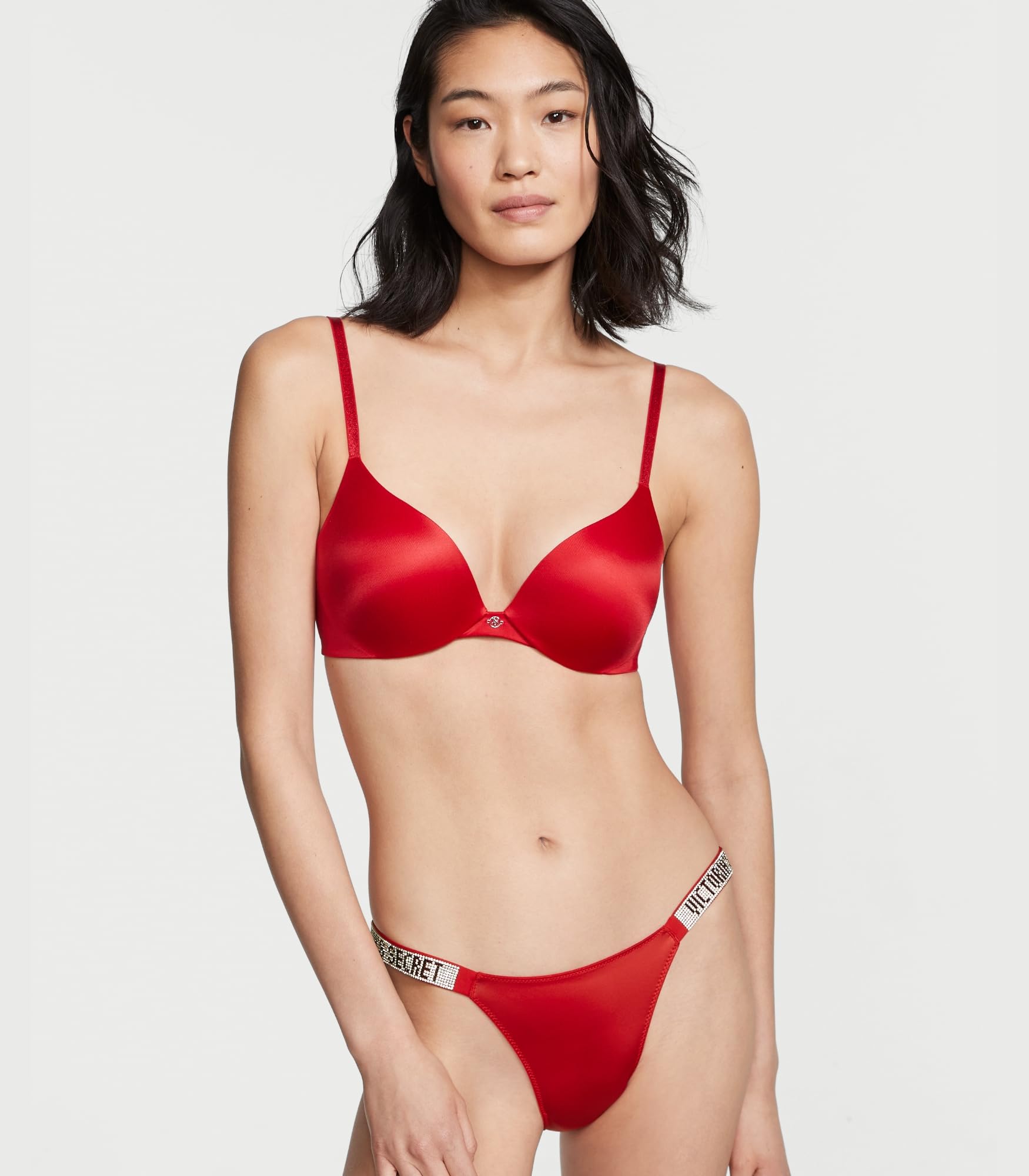 Victoria's Secret Smooth Cheeky Panty, Underwear for Women, Very Sexy Collection, Red (L)