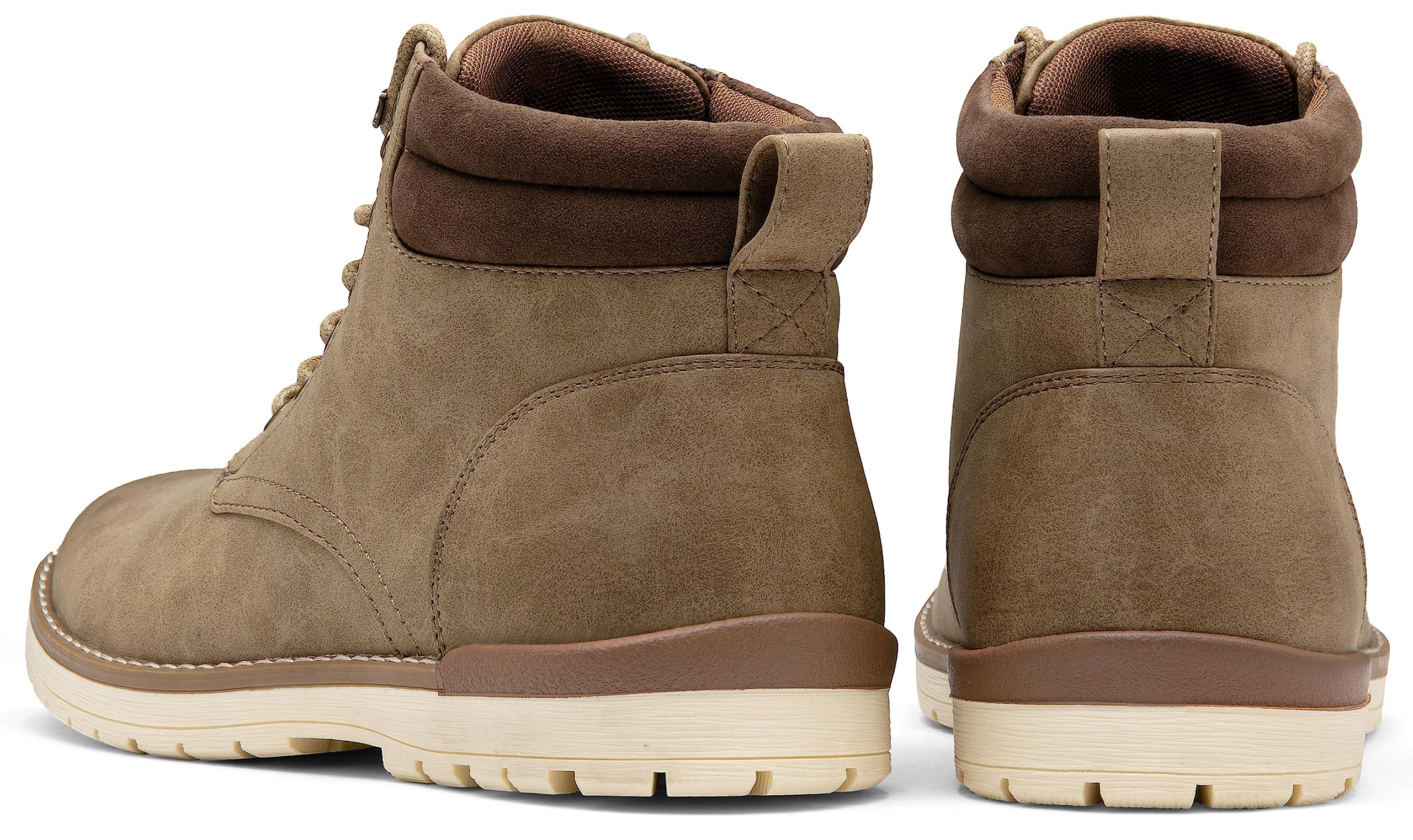 Vostey Men's Hiking Boots waterproof Casual Chukka Boots for Men(BMY670B khaki 10)