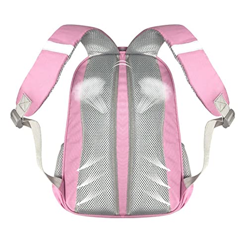 Custom 13 Inch Schoolbag TurnRed Anime Reflective Stripe Pink Girls Backpack