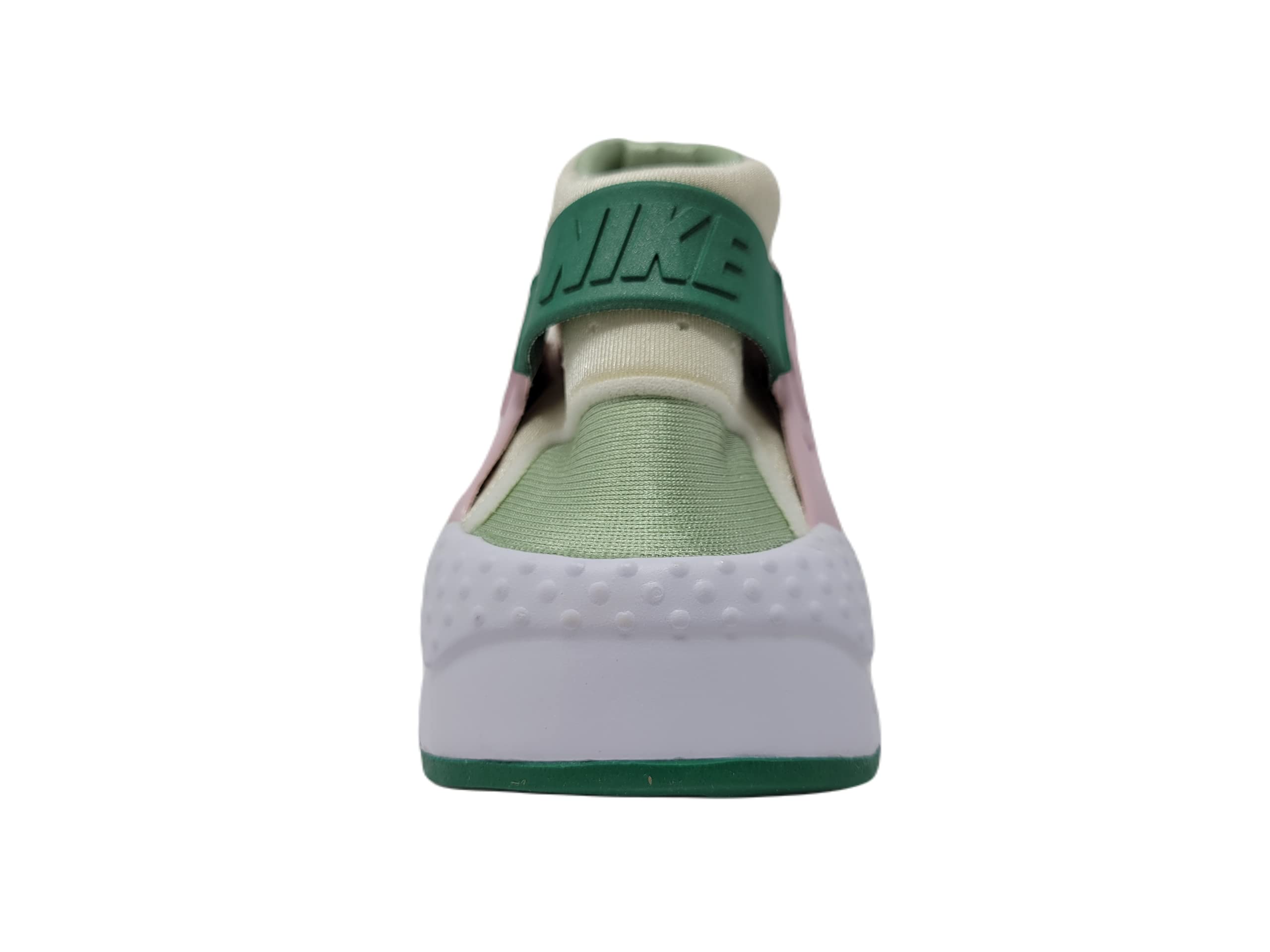 Nike Huarache Run GS Grade School Sneakers, Pink Foam/Malachite-Sesame, 4.5 M US