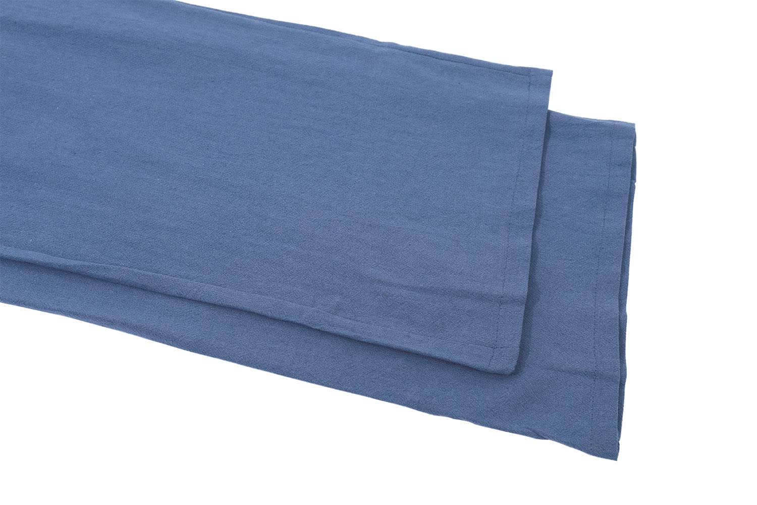 ebossy Women's Summer Drawstring Elastic Waist Cotton Linen Utility Beach Palazzo Pants Pockets (XL, Blue)