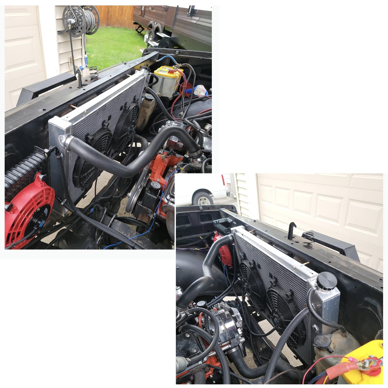 ENGINKUHLER 3-Row Radiator Compatible For 1973-1987 Chevy GMC C/K K5 Blazer C10 C20 C30 305 350 454 V8 Pickup Aluminum Radiators