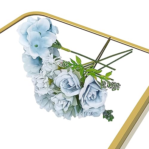 SNUGACE Full Length Mirror, Gold Frame Free Standing Mirror for Bedroom Dressing Mirror, 65 * 20IN