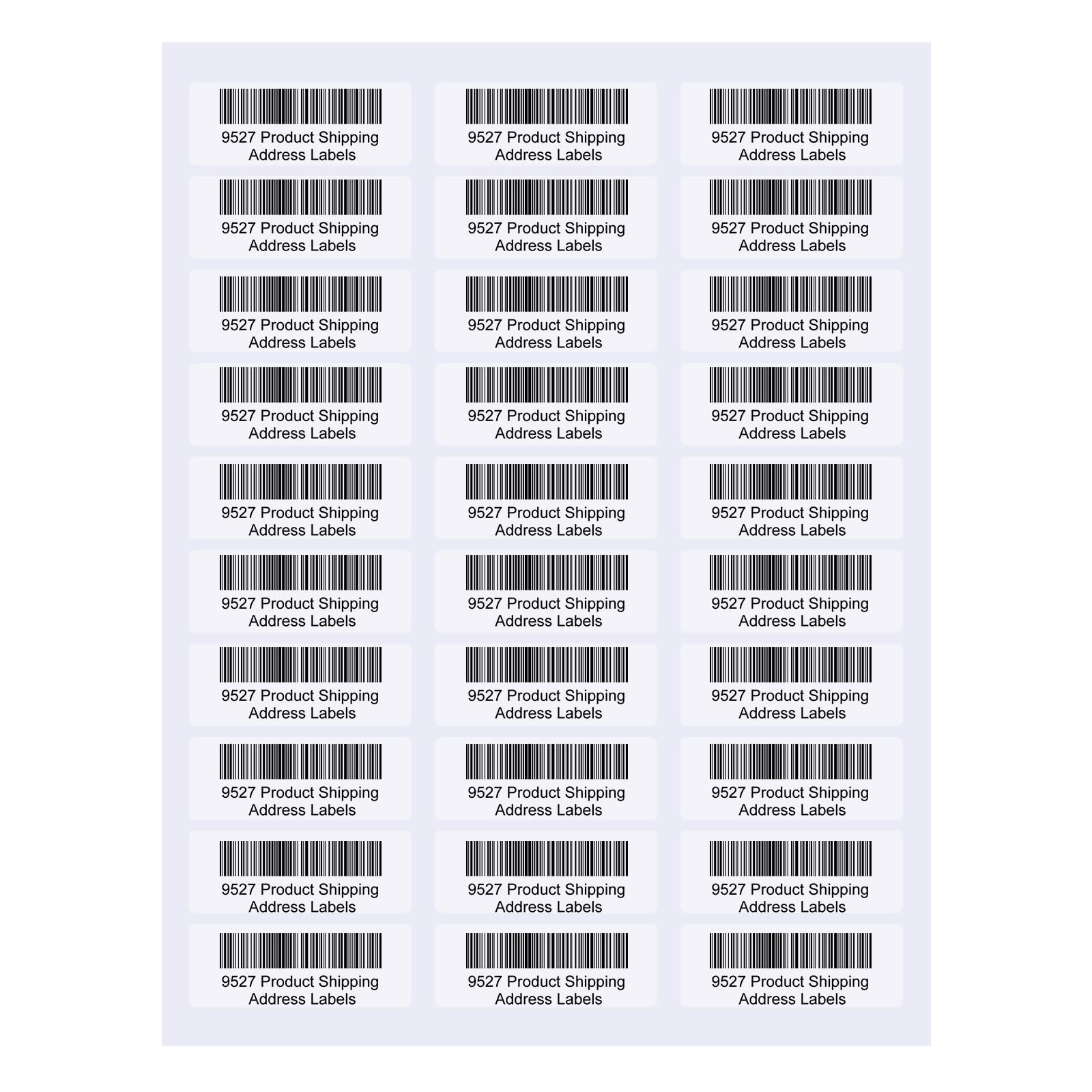 9527 Product 30 up Sticker Labels 1 x 2-5/8 FBA Shipping Address Labels SKU Labels for Laser/Ink Jet Printer, 30 Sheets Total 900 Labels