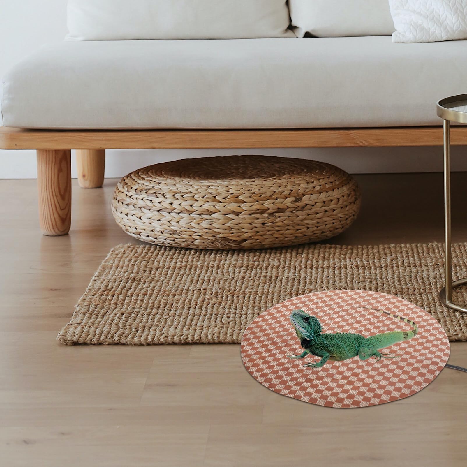 BCOATH Pet Heating Pad Lizard Heating Pad Lizard Terrarium Portable Heating Pads Bearded Dragon Warming Bed Pets Warming Sleeping Pad Electric Pet Heated Pad Reptile Pets Heated Mat Mat