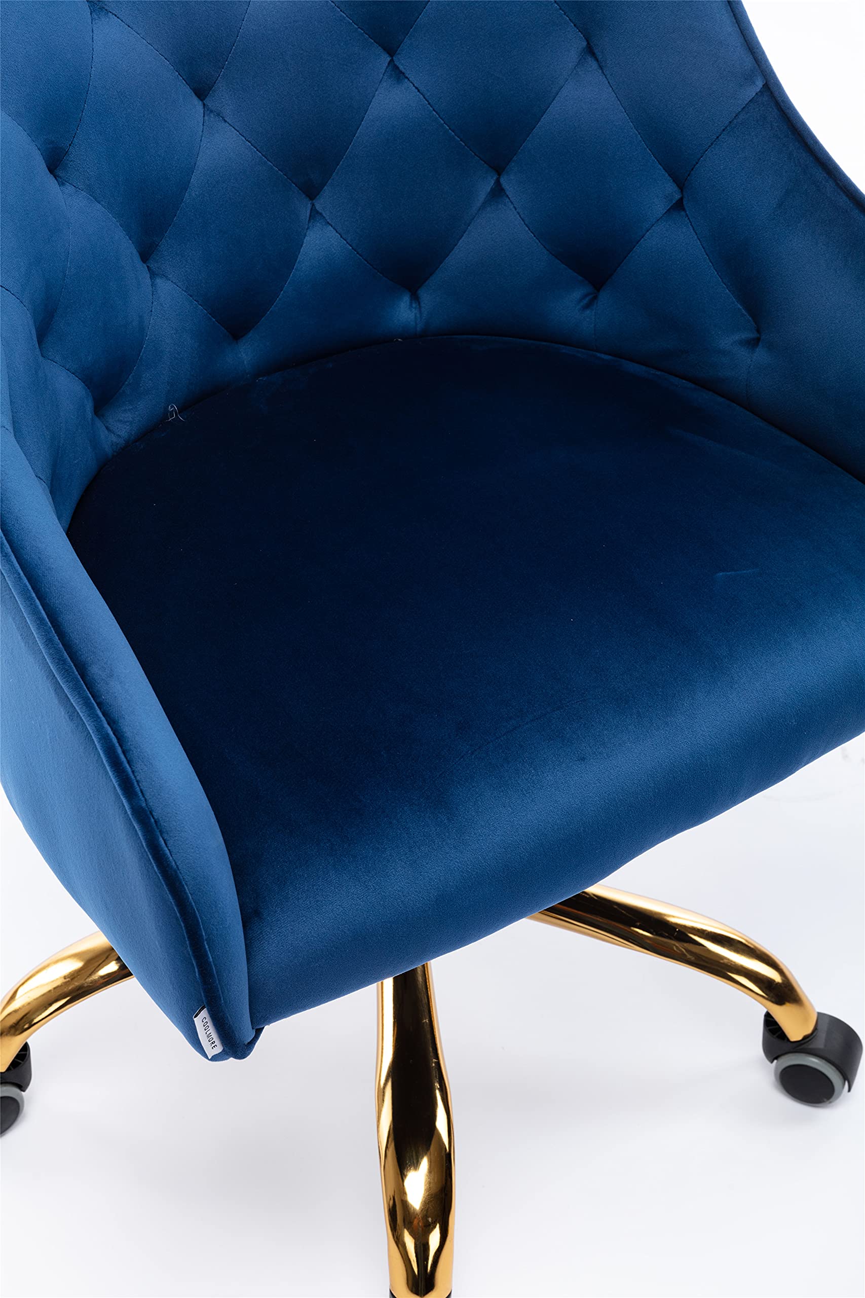 FIVESHOW Swivel Shell Chair for Living Room/Bed Room, Modern Leisure Office Chair,Height Adjustable (Navy)