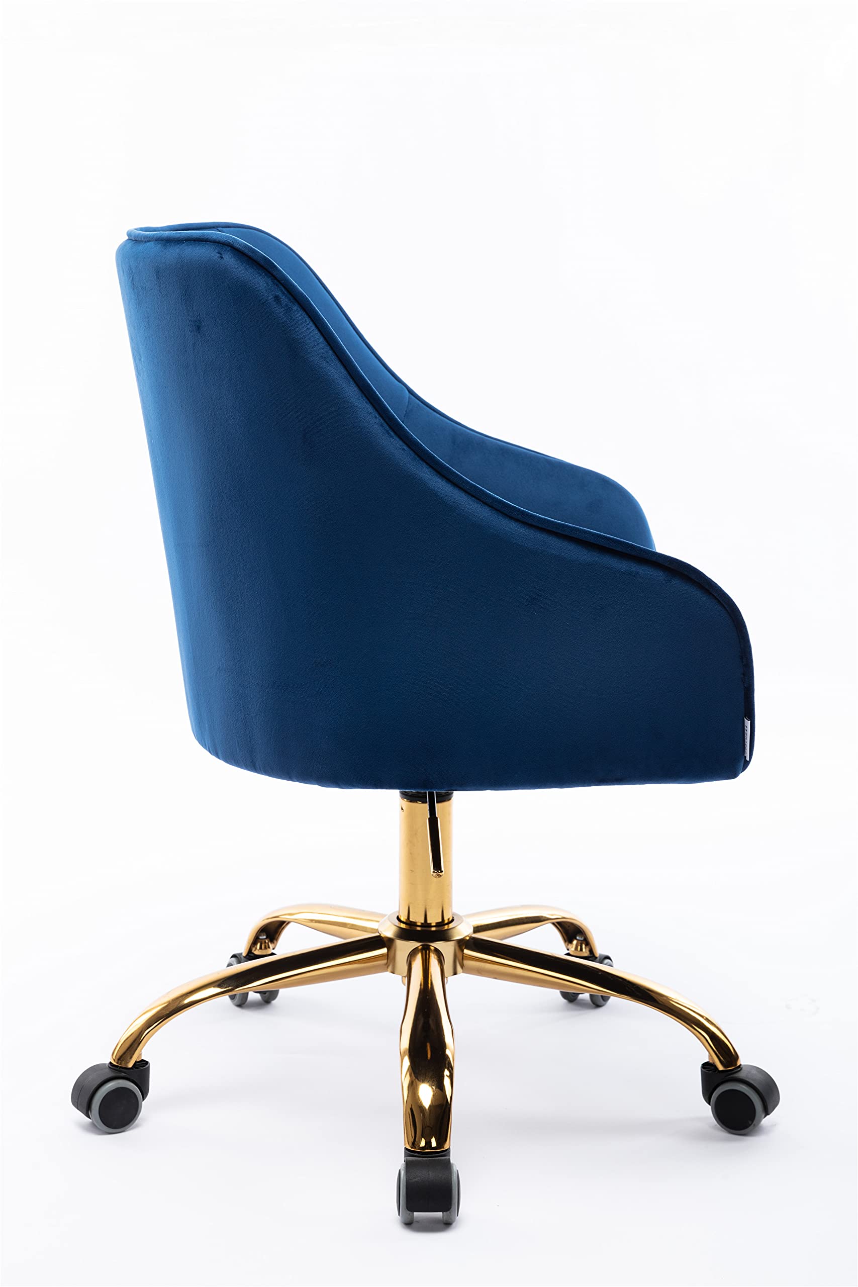 FIVESHOW Swivel Shell Chair for Living Room/Bed Room, Modern Leisure Office Chair,Height Adjustable (Navy)