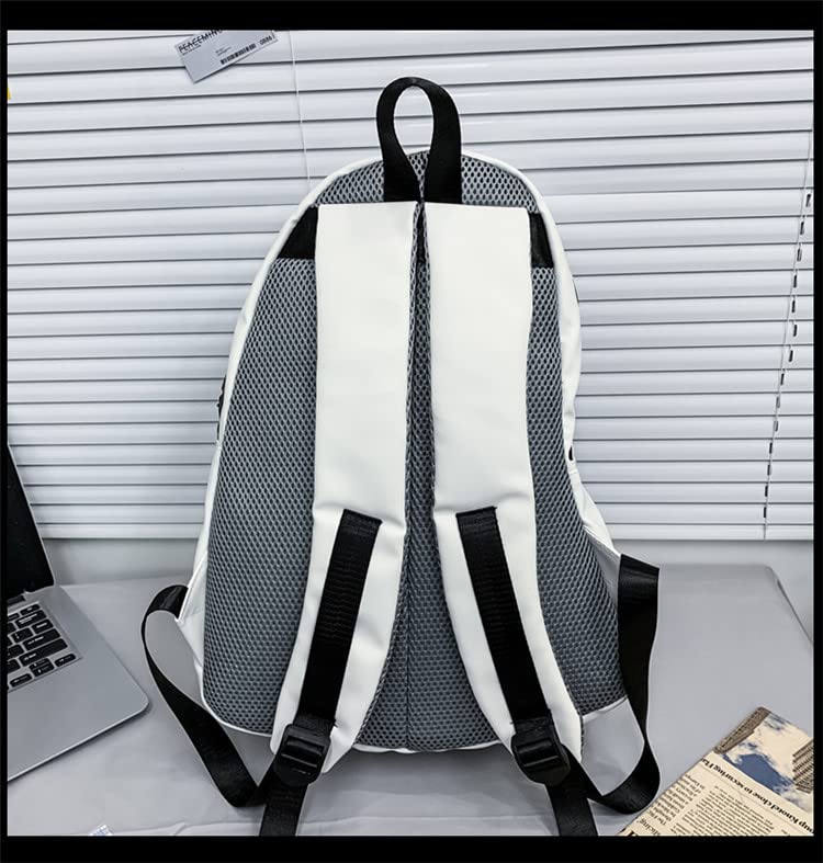 Novelty 3D Ghost Backpack Racksack Cute School Bag Bookbag Shoulder Bag for Teen Boys Girls (White)