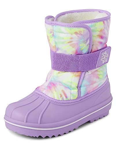The Children's Place,Faux Fur Trim Winter Snow Boots,4 Toddler