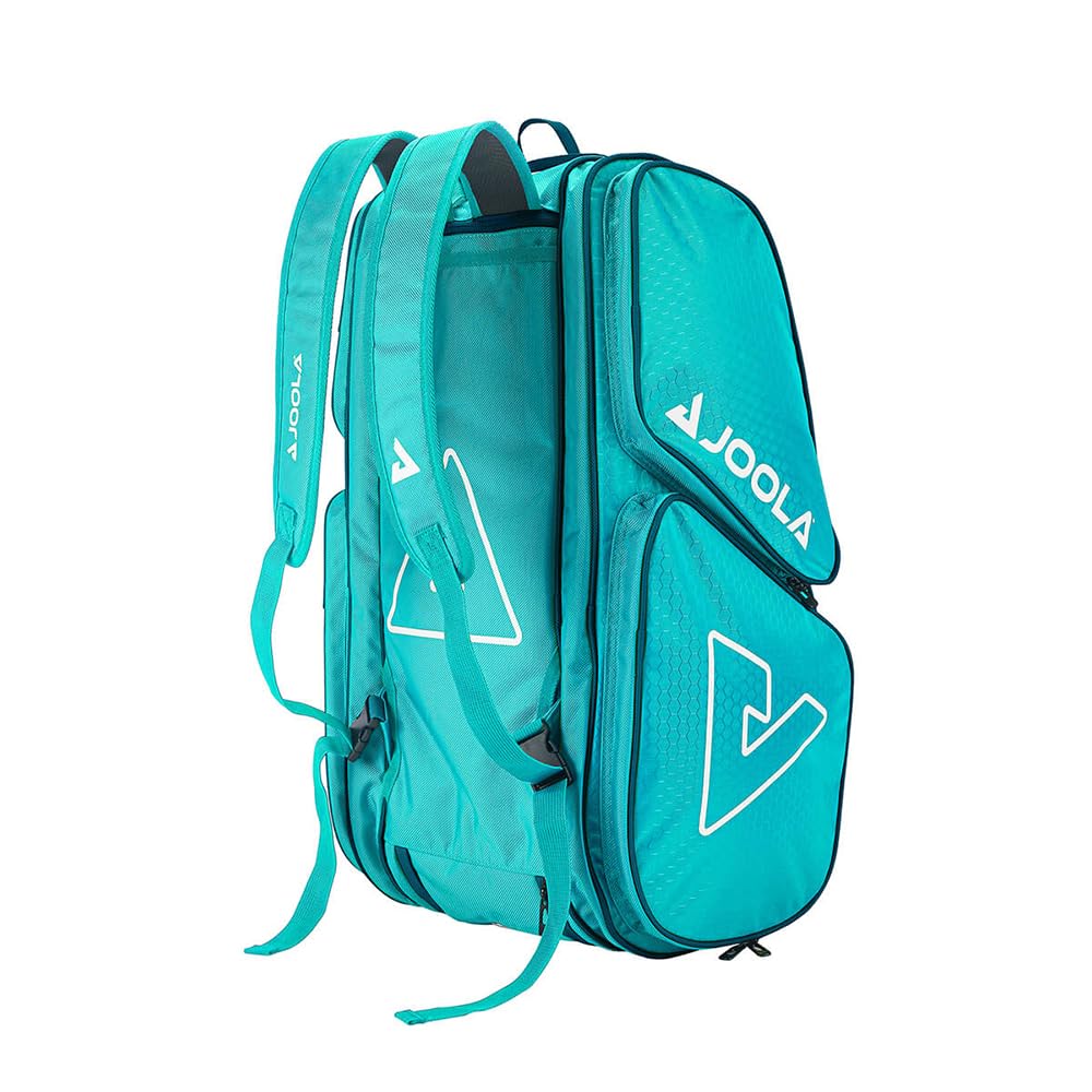 JOOLA Tour Elite Pickleball Bag – Backpack & Duffle Bag for Paddles & Pickleball Accessories – Thermal Insulated Pockets Hold 4+ Paddles - Includes Fence Hook Turquoise/Teal
