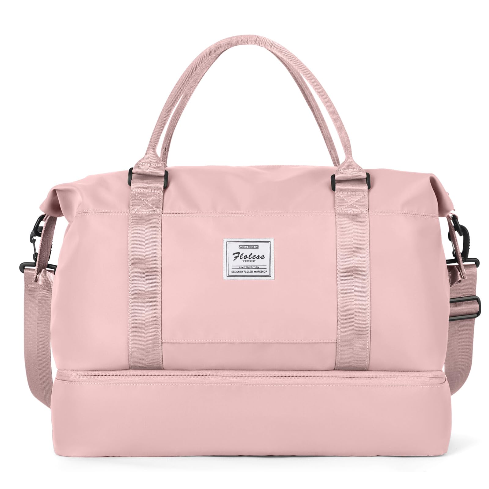 Travel Duffel Bag with Shoes Compartment, Overnight Weekender Bags for Women,Carry on Personal Item Bag