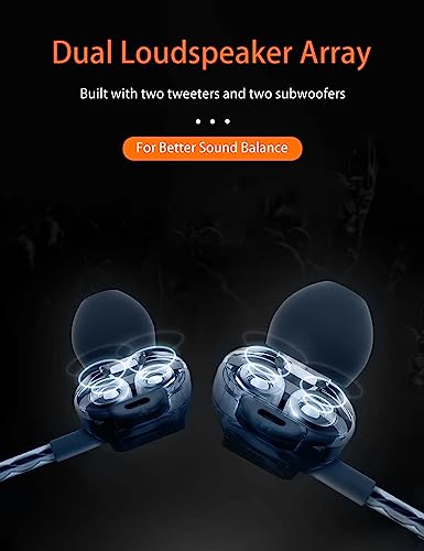 MAS CARNEY TI9 Wired USB Type C Headphones, USB C Earbuds, in-Ear Earphones with Microphone for Samsung S20, Huawei P30 P40, Oppo, Honor, Google Pixel and Other Smartphones with Type-C Interface
