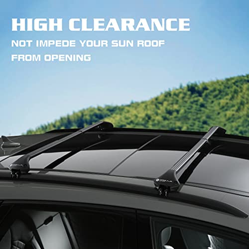 Acmex Roof Racks Cross Bars Compatible with 2016-2022 Pilot, Lockable Cargo Crossbars Carrier Top Luggage Carrier, Fit with Raised Side Rails, Max 200 lbs Load Capacity Cargo Accessories