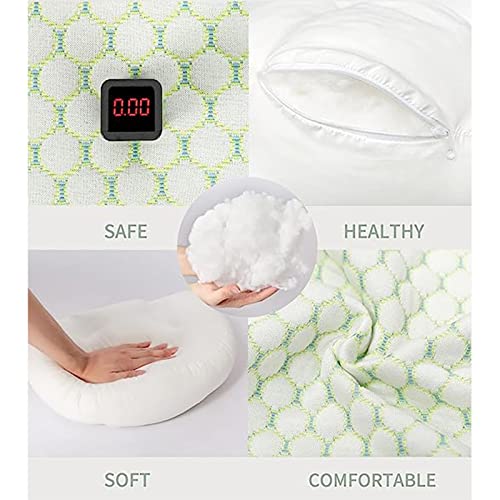 Pregnancy Pillows for Pregnant Women, Cotton Soft Maternity Pillow for Sleeping, Pregnancy Body Pillow Support for Back, Leg and Belly Detachable and Adjustable Pillow Cover (Pink Small)