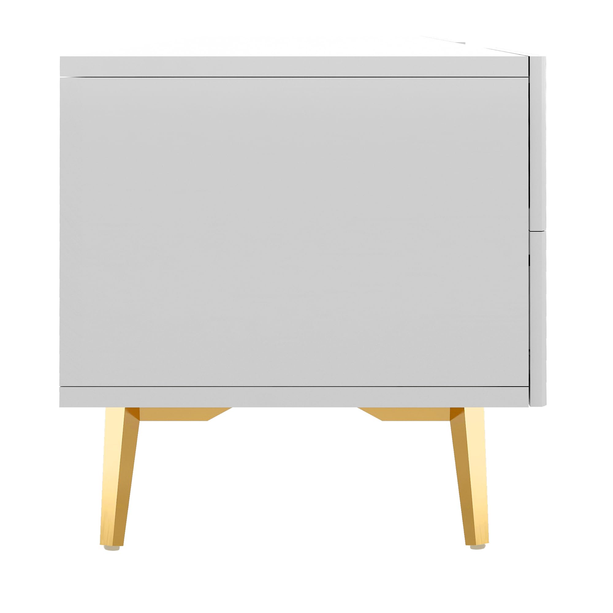 Royard Oaktree TV Stand for TVs up to 80'' Modern Entertainment Center with Storage Wood Media Console Table for Living Room Bedroom,White
