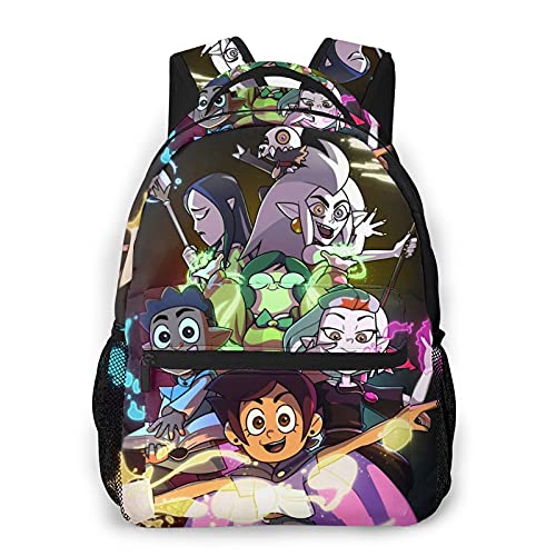 Cartoon The Owl House Casual Backpack Funny Laptop Back Pack Book Bag Hiking Outgoing Daypack For Adult Women Mens