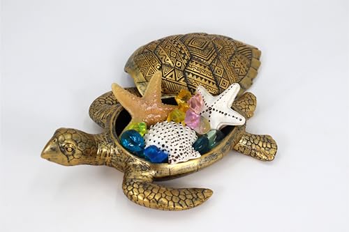 LAIKEARTS Turtle Decor, Handmade Resin Statue Brings Good Luck, Health, Decorations Applicable Home, Living Room, Bedroom, Office Desk Table Indoor.nGifts for Women, Mom, Friends