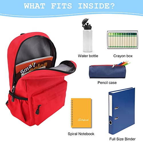 Itsuki Nakano Boys Backpack for School 17 Inch, Us Gamer Backpacks Laptop Backpack Bookbag Travel Back Pack Lightweight Waterproof for Student Work Casual Daily Use (Red)
