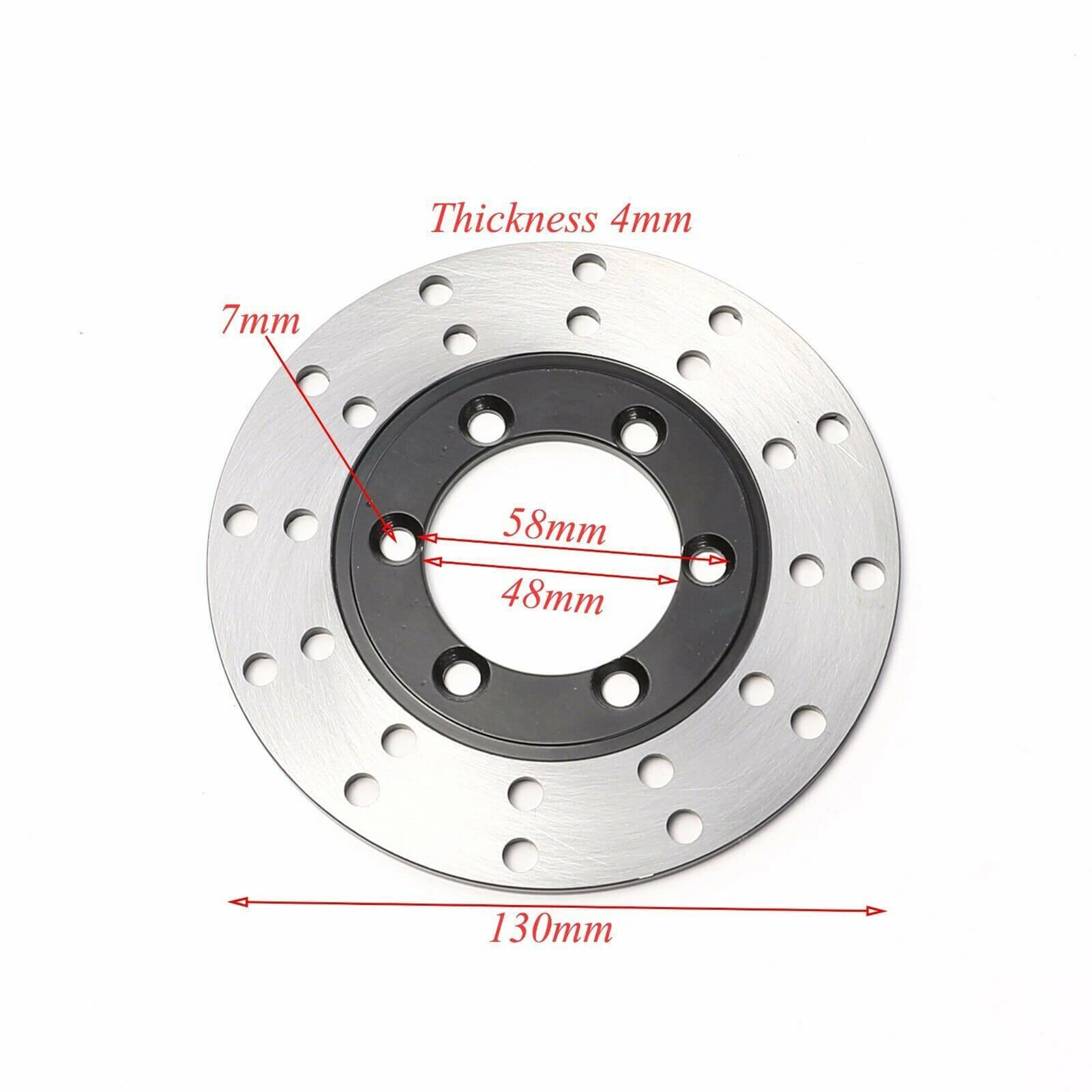 91.SCS Front Steering Spindle 3 Stud Wheel Hub Brake Caliper Rotor Kit ATV Go Kart