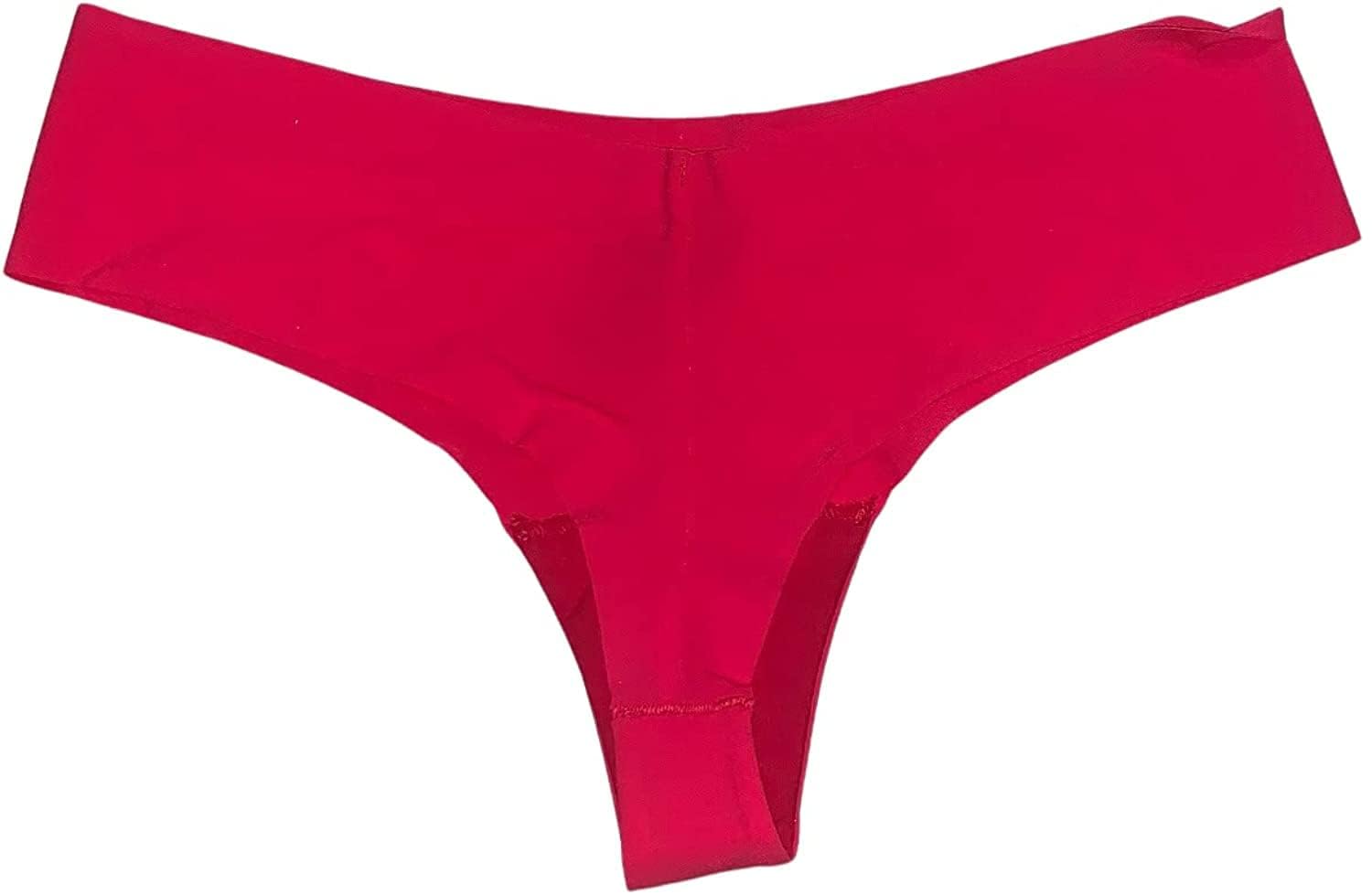Victoria's Secret Pink No Show Thong Panty/Underwear Red Pepper New (as1, alpha, x_l, regular, regular)