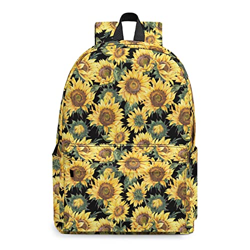 Travel Backpack Sunflower Backpacks Laptop Backpacks Lightweight Daypack Mini Backpack For Boys Girls 16 Inch