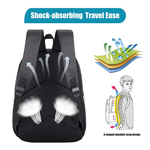 GJNDV Backpack with Pencil Case Fashion Large Capacity Travel Bag Multi-function with Side Pockets,-6