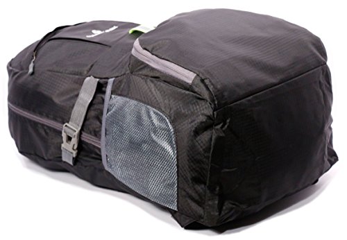 Alley-Pak lightweight travel hiking waterproof daypack 35L with reflector black backpack
