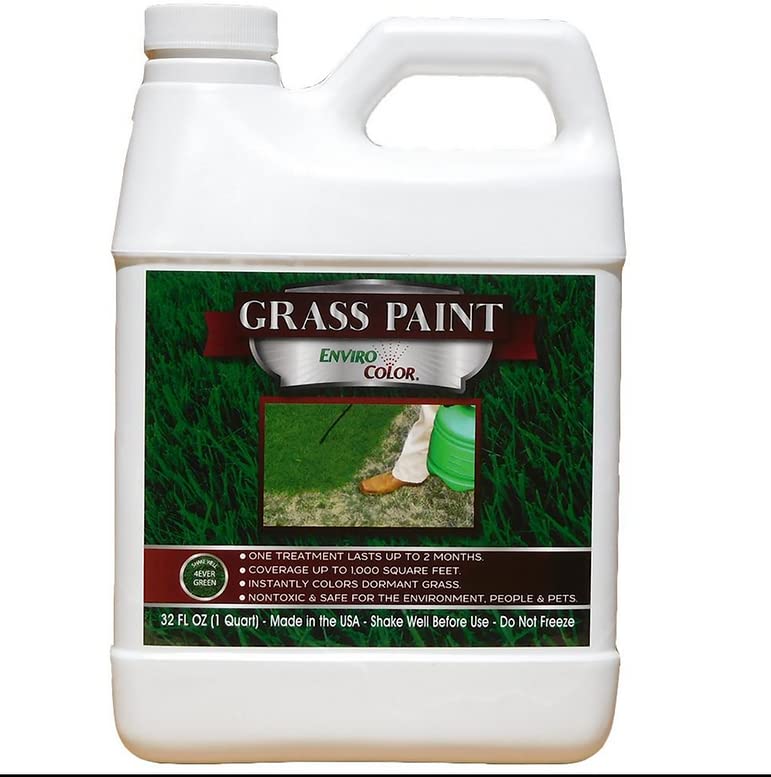Seymour Grass and Shrub Renew Spray Paint and EnviroColor 4Evergreen Grass & Turf Paint