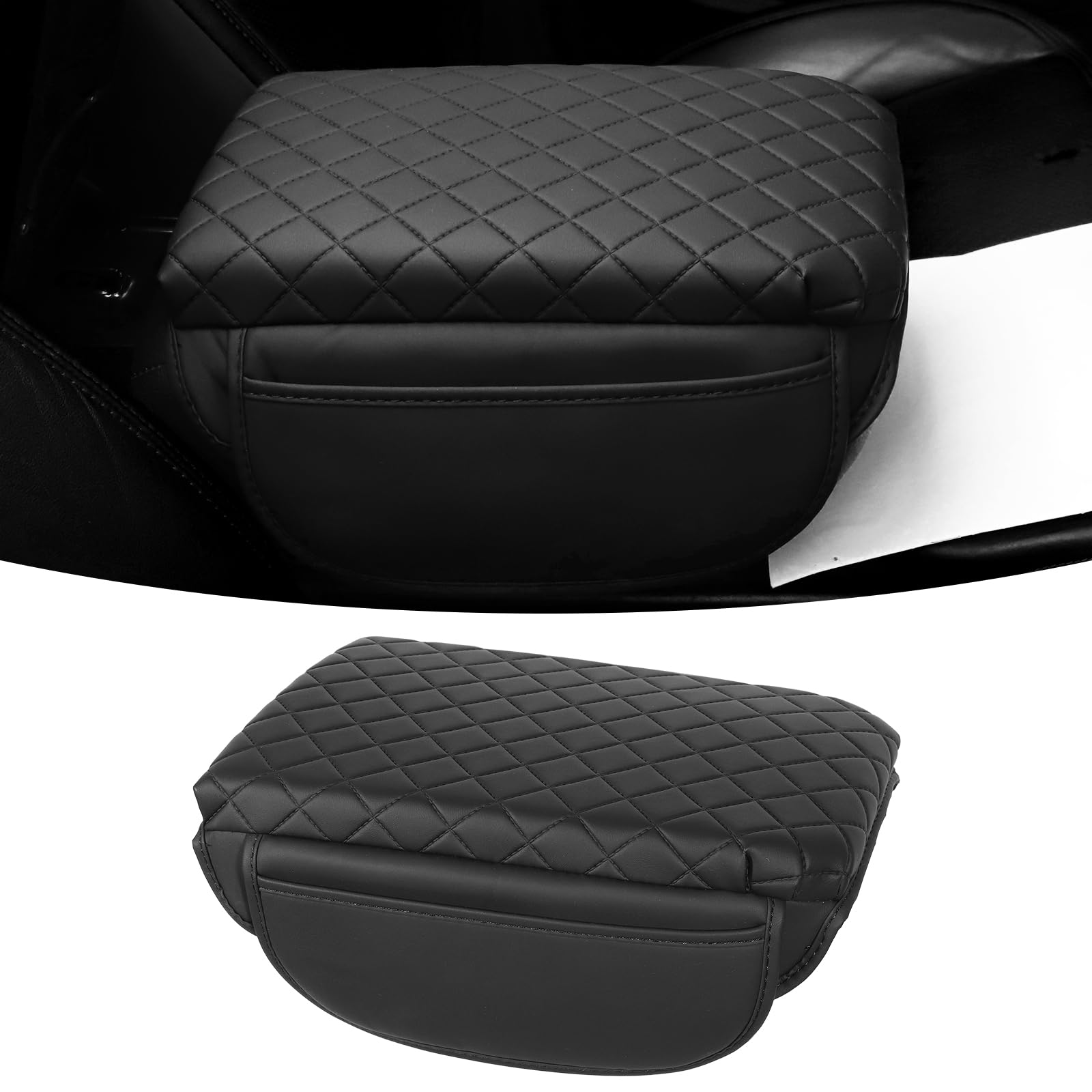 Console Cushion Cover for Toyota Tacoma 2016-2023 SR SR5 Off-Road PreRunner TRD-Sport pro Limited Tacoma Organizer Armrest Storage Box Cover Tacoma Interior Accessories