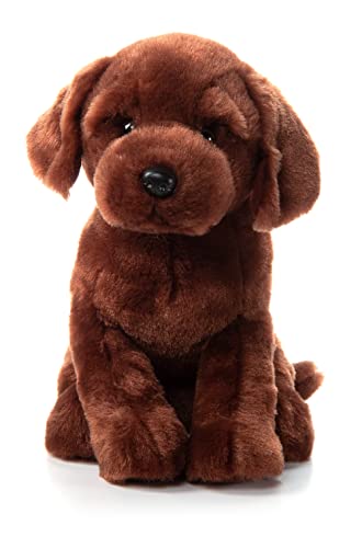 The Petting Zoo Chocolate Lab Dog Stuffed Animal Plushie, Gifts for Kids, Lab Dog Plush Toy 12 inches