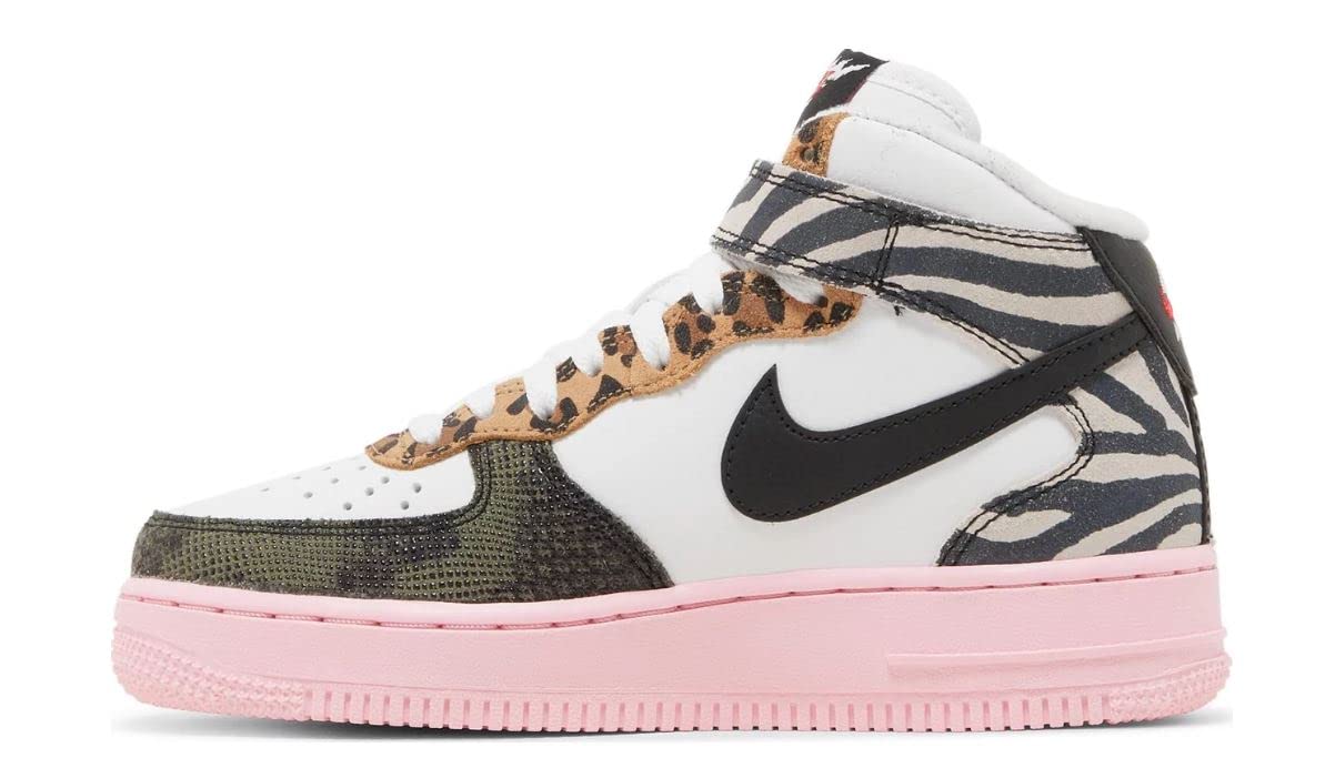 Nike AIR Force 1 '07 MID White/Black-Soft Pink DZ4841 100 Women's Size 5