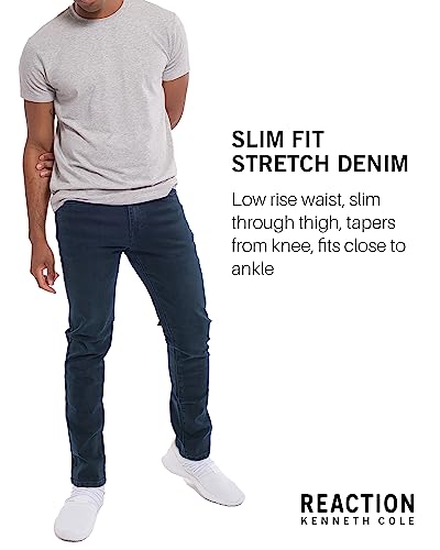 Kenneth Cole Reaction Mens Jeans Slim Fit - 2-Way Stretch Denim Jeans for Men Slim Fit - Mens Stretch Jeans (Duffield, 32x30)