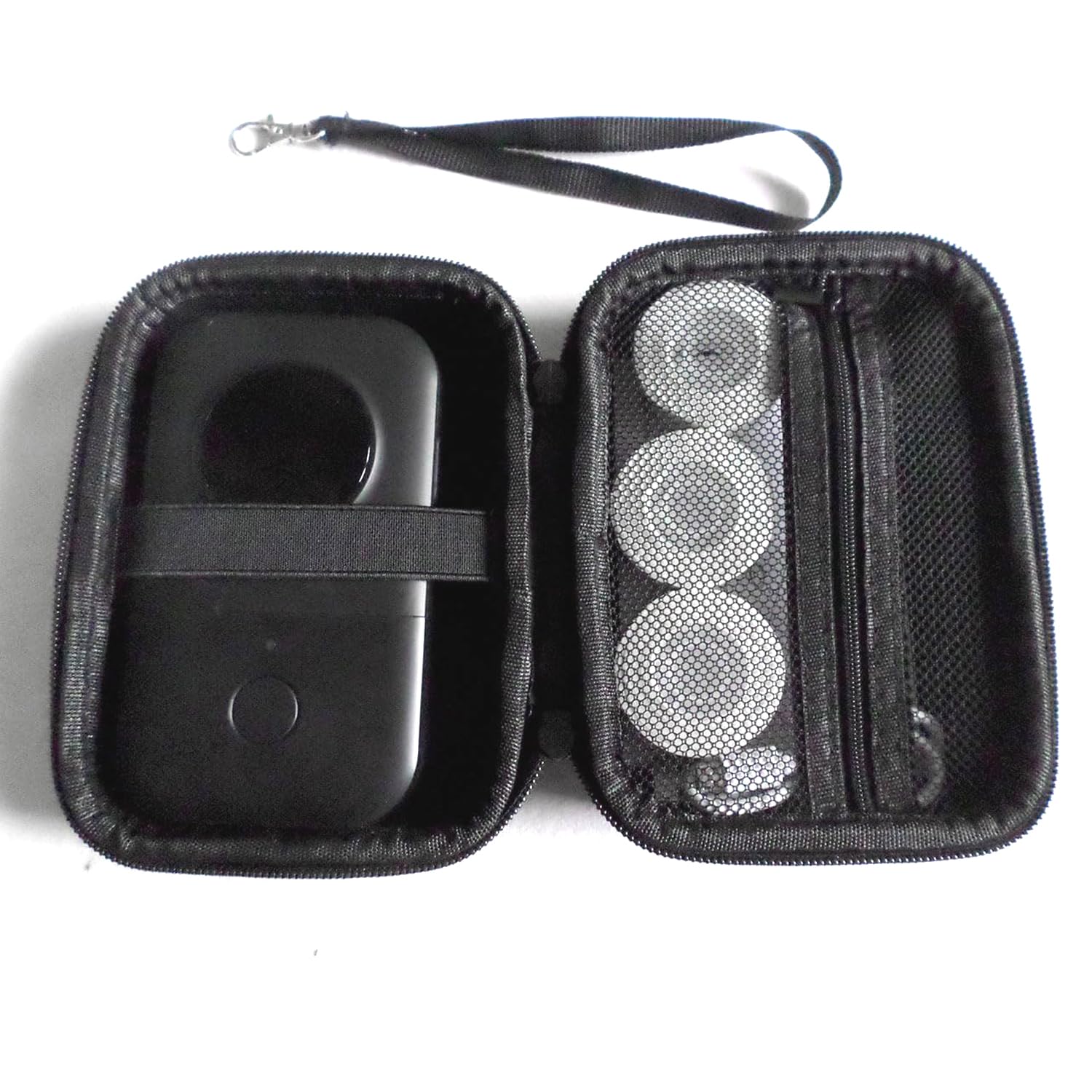 AMSAMOTION Label Maker Case for SUPVAN E10 Mini Bluetooth Label Printer, Extra Interior Mesh Pocket Fits Label Paper Cable