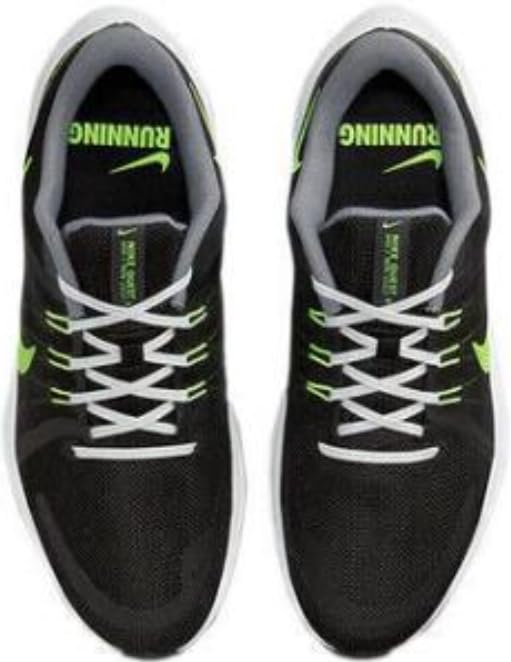 Nike Men's Quest 4 Platform Running Shoes, Black/Volt-Dk Smoke Grey, 10.5 M US