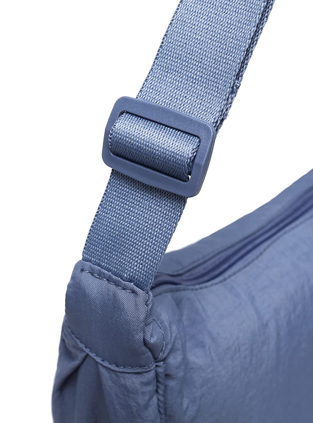 YIKOEE Crescent Bag for Women Men Small Sling Crossbody Bag with Half Moon Shape (Blue)