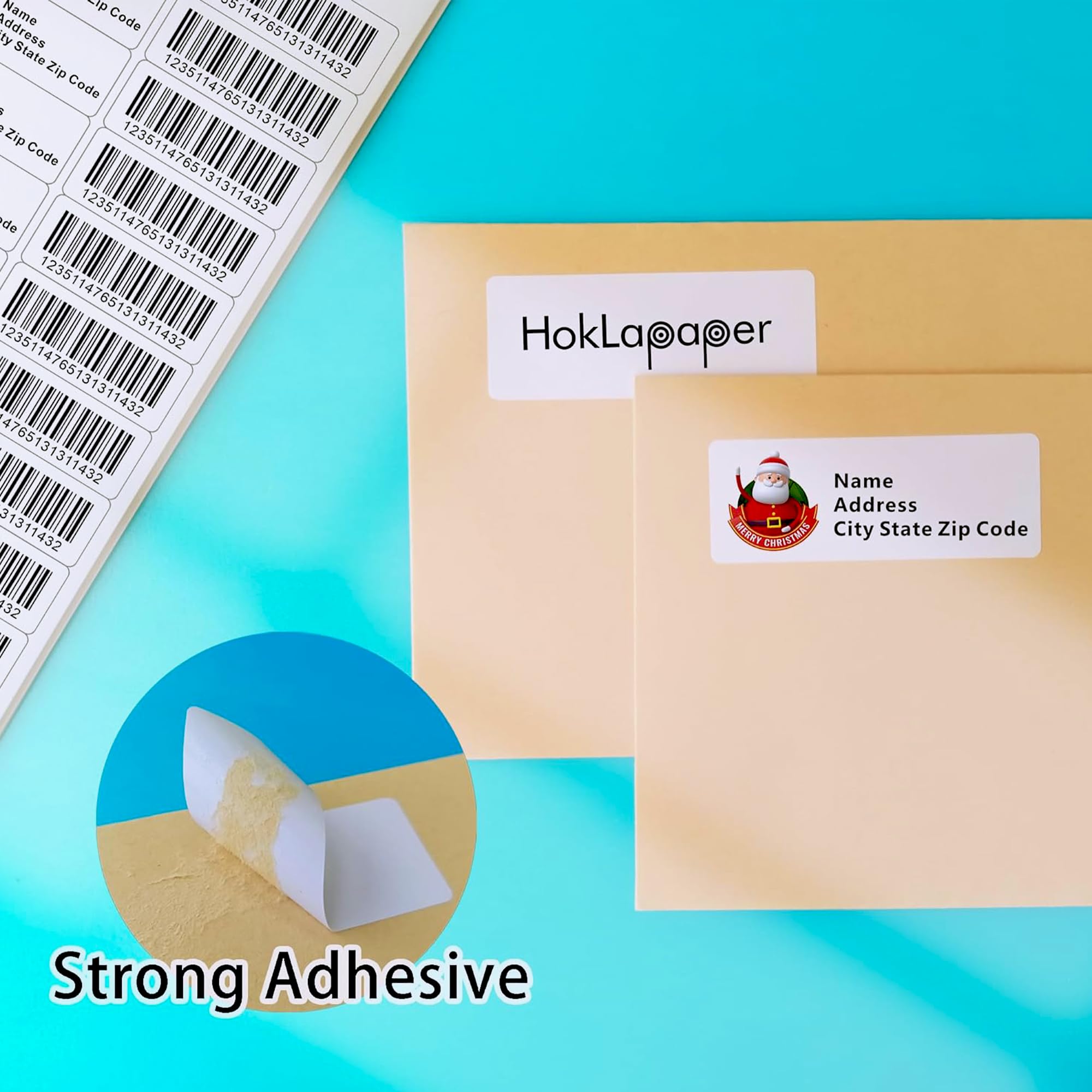 HokLapaper 1" x 2-5/8" Mailing Address Labels,15,000 Sticker Labels(500 Sheets),White Blank Labels for Laser/Inkjet Printer,Permanent Adhesive FBA Labels