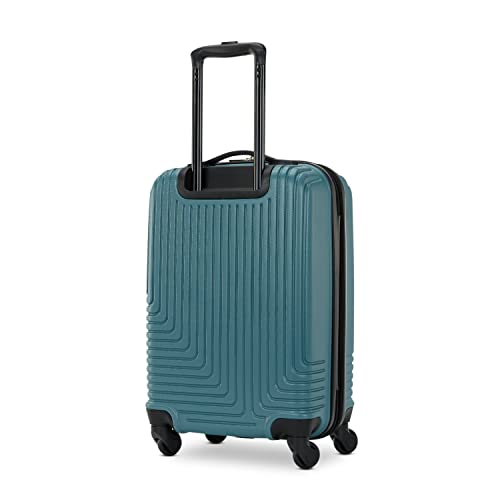 American Tourister Groove Hardside Luggage with Spinner Wheels, Teal, 3-Piece Set (Carry On, Medium, Large)