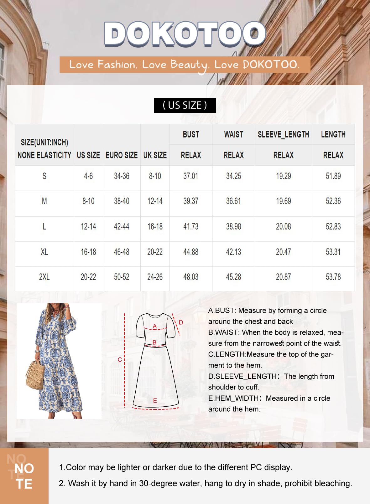 Dokotoo Womens Sundresses V Neck Boho Maxi Dress Puff Sleeve Long Dresses Ruffle A Line Flowy Beach Dresses X-Large Multicolor
