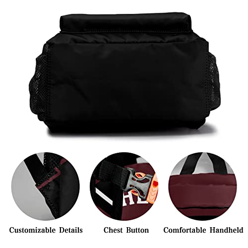 izedBrown Waterproof Cheer Cheerleaders Backpack with Name for Hiking Camping Picnic